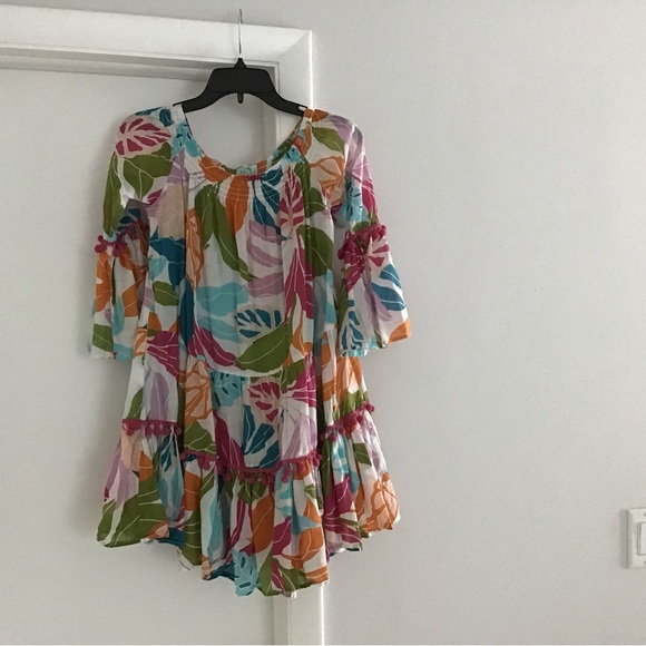 True Destinations | Swim | True Destinations Colorful Swim Coverup ...